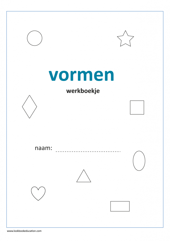 Thema Vormen | Werkbladen groep 1 t/m 4 - LookbookEducation.com/nl