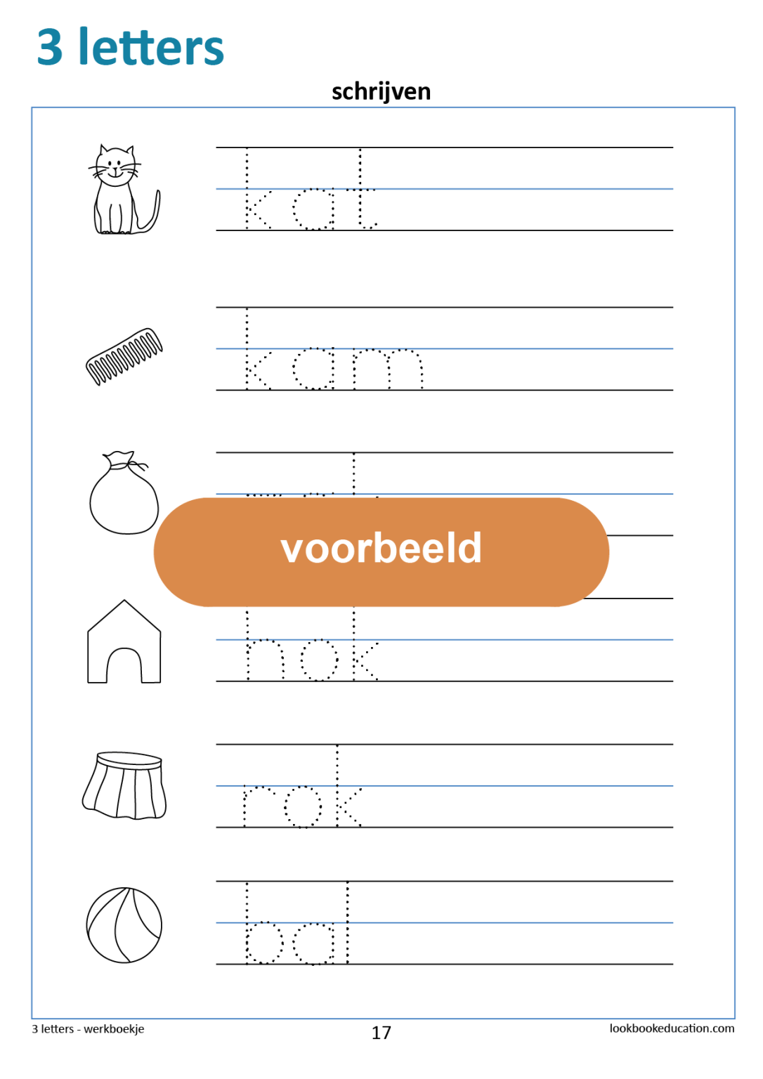 Leren Lezen en Leren Schrijven | Werkbladen groep 1 t/m 4 ...