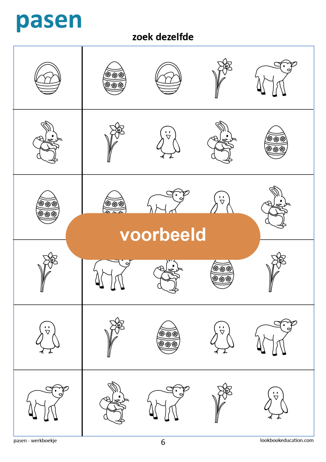 Werkbladen voor groep 1 & 2 Kleuterschool - LookbookEducation.com/nl