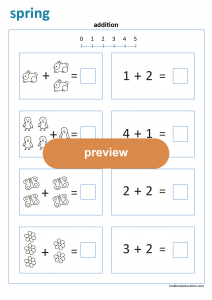 Worksheet Addition Spring - Lookbook Education