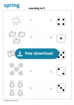 Worksheet Counting Dice Spring - Lookbook Education