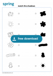 Worksheet Shadow Matching Spring - Lookbook Education