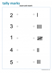 Worksheet Matching Tally Marks - Lookbook Education