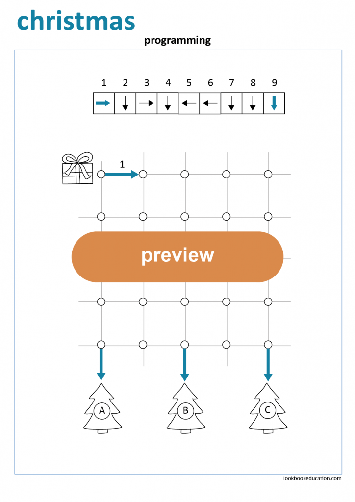 Worksheet Programming Christmas - LookbookEducation.com