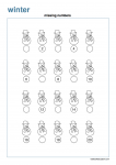 Worksheet Missing Numbers Winter - LookbookEducation.com