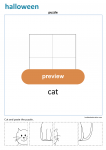 Worksheet Halloween Puzzle Cat - LookbookEducation.com