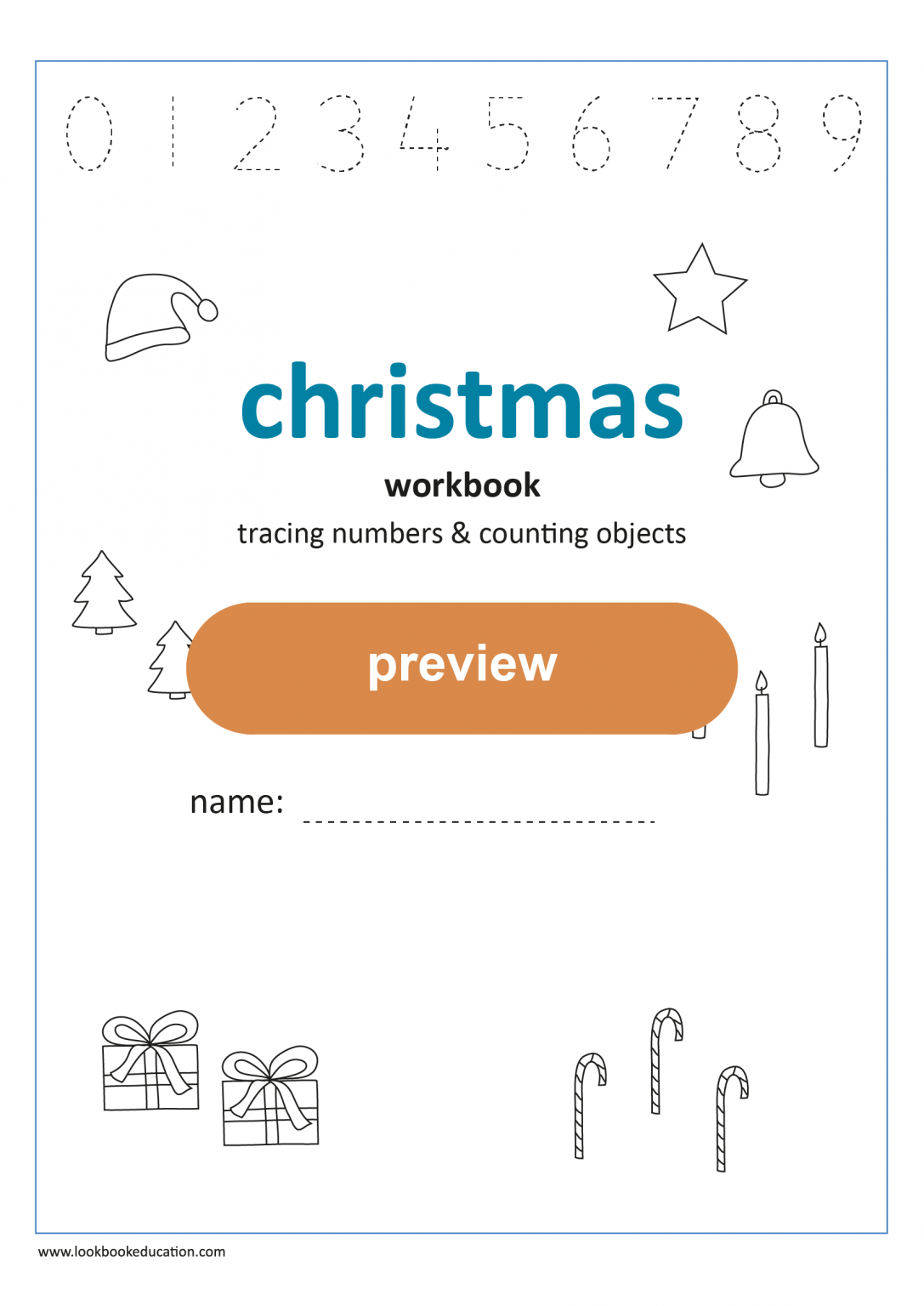 Workbook Christmas Tracing Numbers and Counting Objects ...